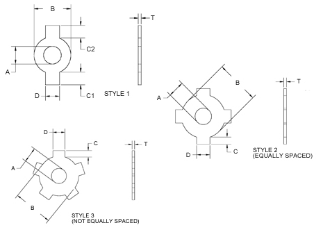 National Engineered Fasteners Inc. - Multiple External Tab Washer